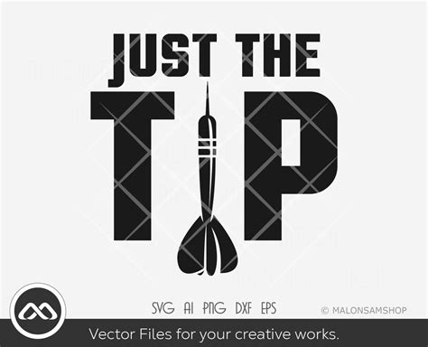Dart SVG Just The Tip Darts Svg Dart Board Svg Target Svg Dart Clipart Dxf Eps Cut File