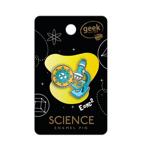 Microscope Enamel Pin — Heebie Jeebies