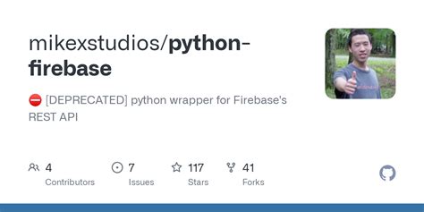 Github Mikexstudios Python Firebase Deprecated Python Wrapper For Firebase S Rest Api