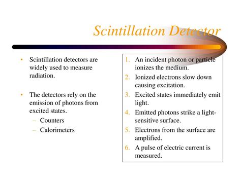 Ppt Scintillators Powerpoint Presentation Free Download Id2970194