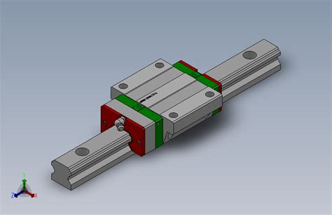 上银直线导轨线性滑轨qhw Cb╱qhw Hb[qhw30cbe1r300ez0ci＋e2╱rc] Solidworks 2018 模型图纸下载 懒石网
