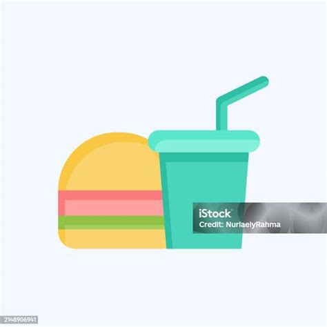 아이콘 음식과 음료 사진 및 일러스트레이션 기호와 관련이 있습니다 플랫 스타일 심플한 디자인 일러스트레이션 건강한 식생활에 대한 스톡 벡터 아트 및 기타 이미지 Istock