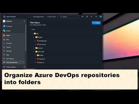 Folder Structure For Azure DevOps Repositories Reverse Engineering