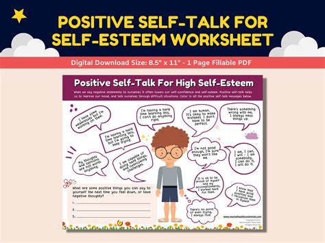 Cognitive Behavioral Therapy Cbt Self Esteem Worksheets Boost Your