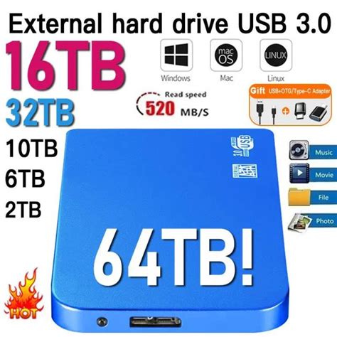 【shop The Look】 Portable Ssd 1tb External Solid State Drive 2tb Hard Disk High Speed Storage