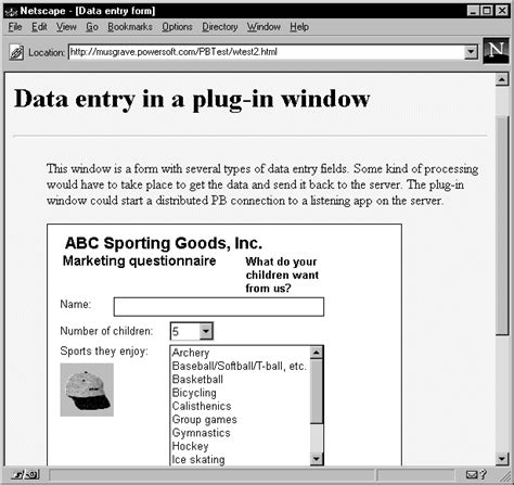 About The Powerbuilder Window Plug In Pb Docs 105 Powerbuilder Library