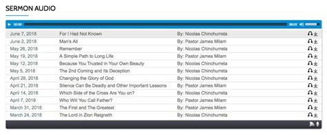 Sermon Audio Exec Tools