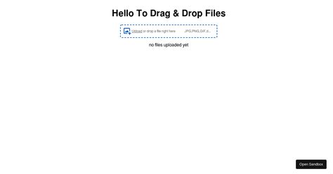 React Drag Drop Files Forked Codesandbox