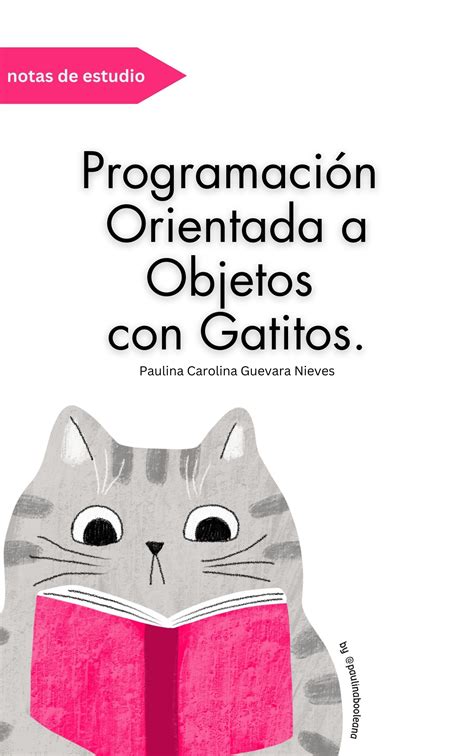 GitHub Paulinacarolina ProgramacionOrientadaAObjetosConGatitos