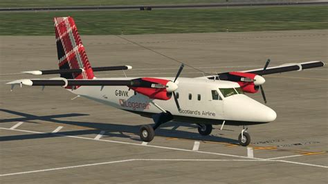 Dhc 6 Twin Otter Loganair Livery 100 Aircraft Skins Liveries X