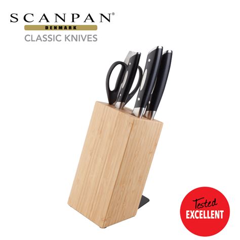 Scanpan Classic 5pc Oriental Knife Block Set Lazada Singapore