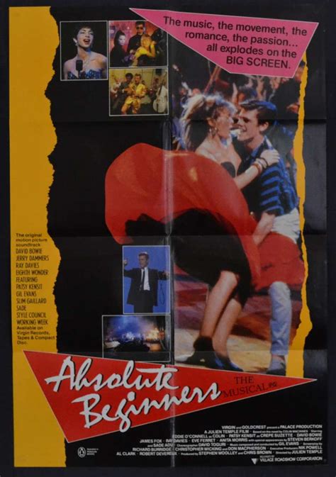 All About Movies Absolute Beginners Movie Poster One Sheet David