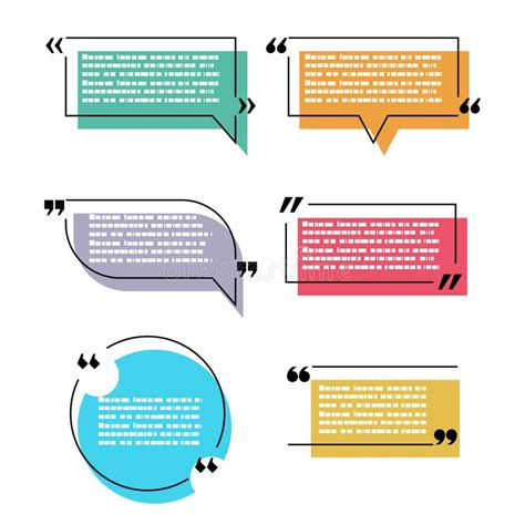 Quote Speech Bubble Text Box Isolated Design Vector Illustration Stock Vector Illustration Of