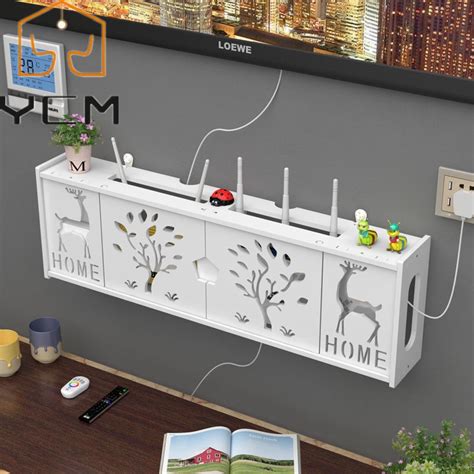 Wireless Router Storage Organiser WiFi Storage Rack Punch Free Router Storage Rack Set Top Box
