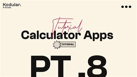 Tutorial Calculator Circle Kodular Part 8 Youtube