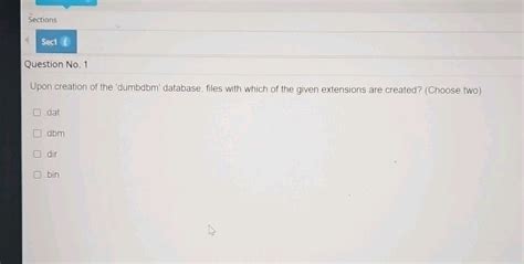 Sections Sect Question No 1 Upon Creation Of StudyX