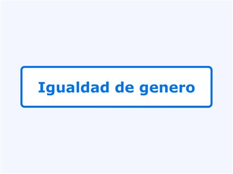 Igualdad De Genero Mind Map