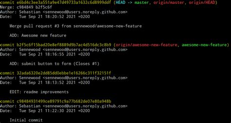Alias Für „git Log“ › Electric Indigo