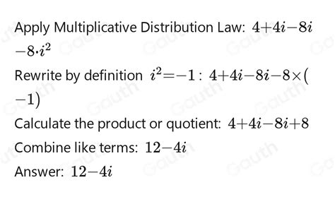 solved simplify the expression to a bi form 4 4i 1 2i [math]
