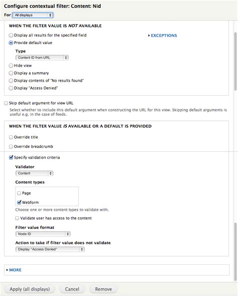 Views Contextual Filter On Just One Of The Listed Contenttypes Drupal