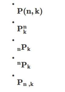 Permutation Formula