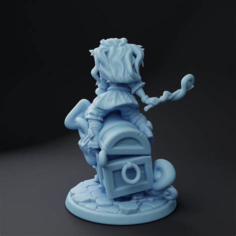 Female Goblin Wizard Miniature Twin Goddess Miniatures Etsy
