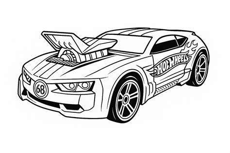 16 Desenhos De Hot Wheels Para Colorir