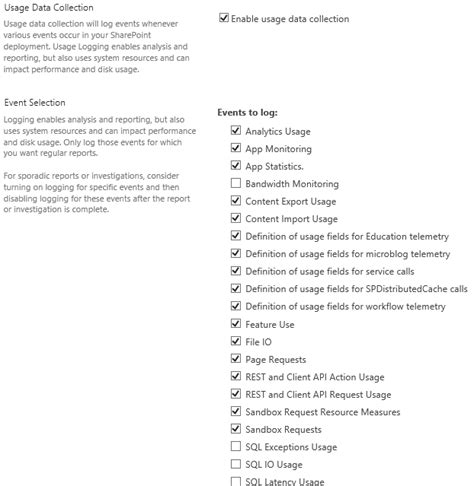 Configure Usage And Health Data Collection In Sharepoint 2013 Central Administration