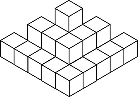 22 Stacked Congruent Cubes ClipArt ETC