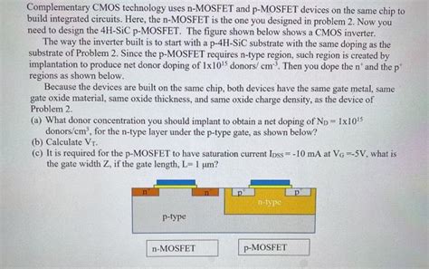 Solved Complementary CMOS Technology Uses N MOSFET And Chegg Com