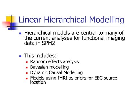 Linear Hierarchical Modelling Ppt Download