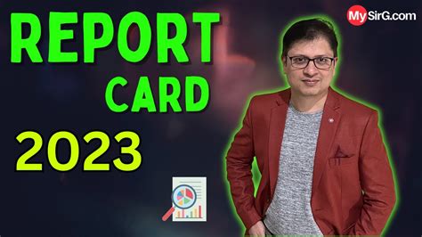 Mysirg Report Card 2023 Goals New Year 2024 Youtube
