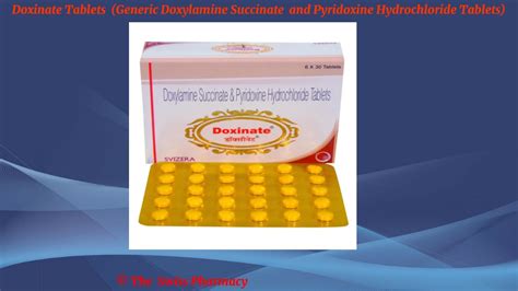 PPT Doxinate Tablets Generic Doxylamine And Pyridoxine Tablets PowerPoint Presentation ID