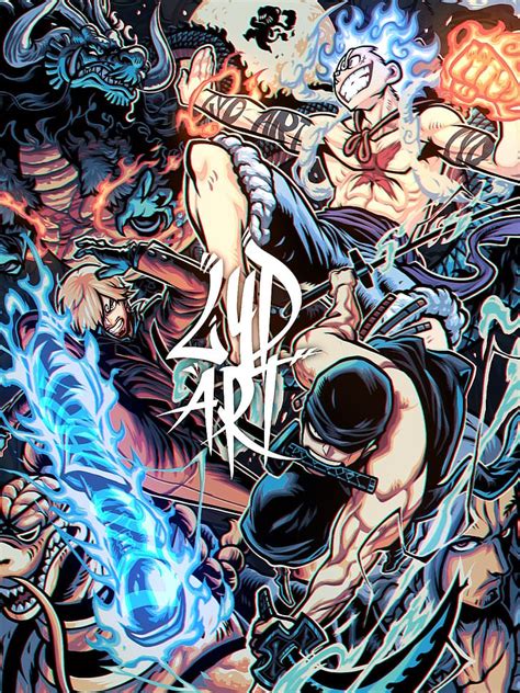 원피스 몽키 D 루피 로로노아 조로 상디 카이도 백수 킹 원피스 퀸 원피스 기어 5th 태양신 니카 Hd 배경 화면 Wallpaperbetter