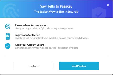 appdome how to perform passkey authentication on appdome