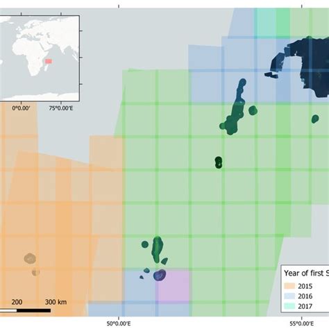 The Dates Of The Earliest Sentinel 2 Images Based On Military Grid Download Scientific Diagram