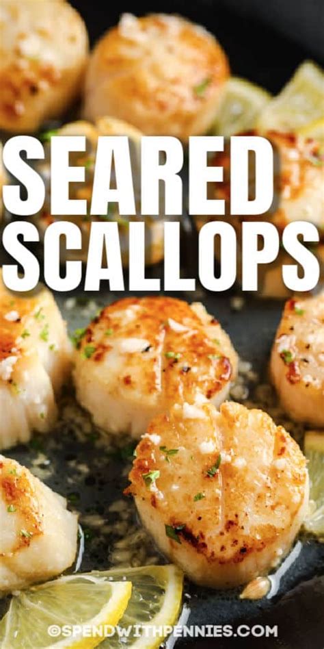 Seared Scallops With Garlic Butter Use Fresh Or Frozen Scallops Spend With Pennies