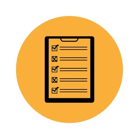 Premium Vector Checklist Icon With Checkmarks And Crosses