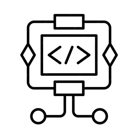 Premium Vector Algorithm Line Illustration