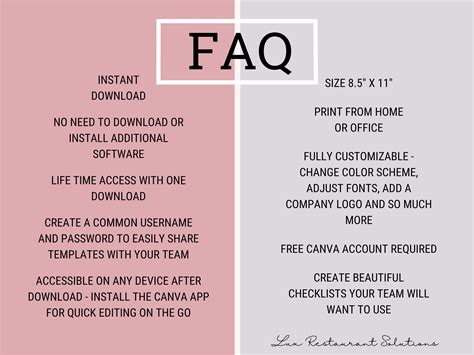 Checklist Template Fully Editable And Customizable Checklist Template Instant Download Edit