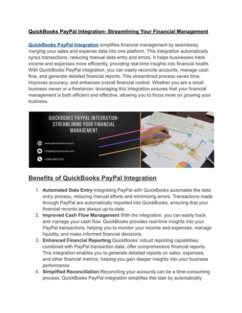 Ppt Quickbooks Paypal Integration Streamlining Your Financial Management Powerpoint