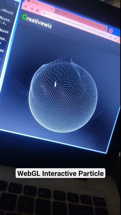 3d Sphere With Interactive Particles Three Js Html5 Canvas Shorts