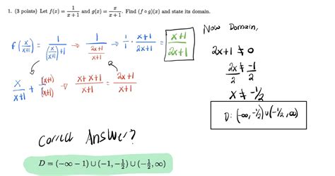 Can Someone Let Me Know Why I Got The Domain Wrong On Homework Correct Domain Answer Is