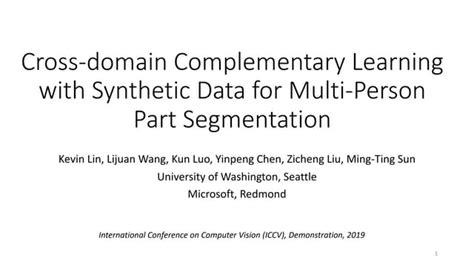Cross Domain Complementary Learning With Synthetic Data For Multi