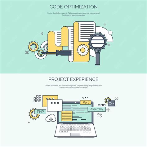 Premium Vector Vector Illustration Flat Computing Background Programming Coding Web