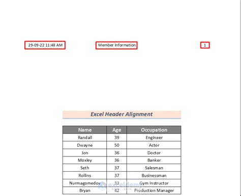 How To Maintain Excel Header Alignment With Easy Steps