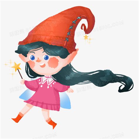 手绘小精灵插画元素图片免费下载 png素材 编号1l0i9y479 图精灵