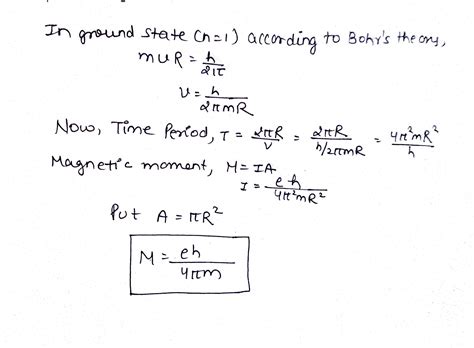 An Electron In The Ground State Of Hydrogen Atom Is Revolving In