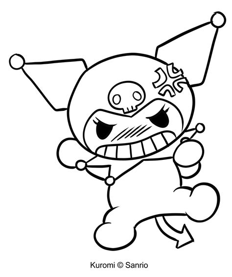 Куроми распечатать картинку раскраску