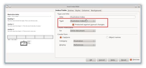 How To Make Automatic Table Of Figures In LibreOffice